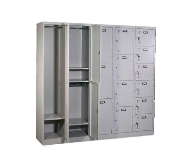 Single Columns Steel Compartments Locker - Steel Office Furniture ...